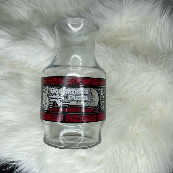 Vintage | Dining | Vintage Godfathers Pizza Coca Cola Clear Glass ...